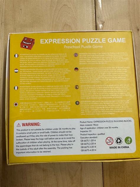 Expressions Puzzle Building Blocks Hobbies And Toys Toys And Games On
