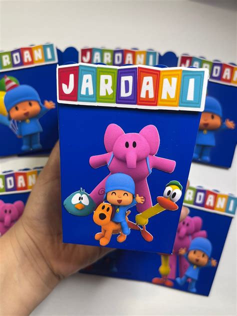 Pocoyo Mini Popcorn Boxes Pocoyo Party Supplies Pocoyo Birthday