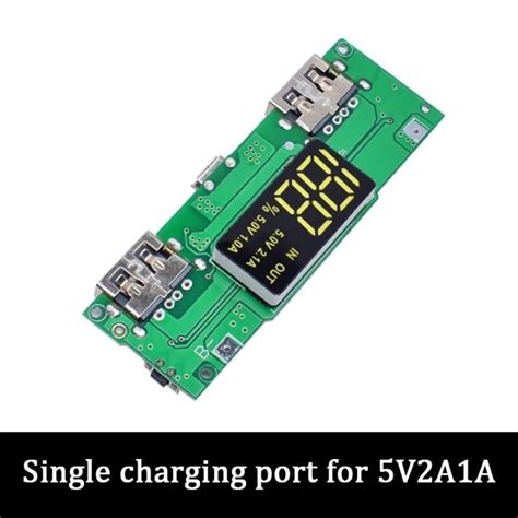 USB ค V A Micro Type C ไฟ LED USB โมดลชารจ แบตสำรองแบตเตอรลเธยมทชารจแผงวงจรการ