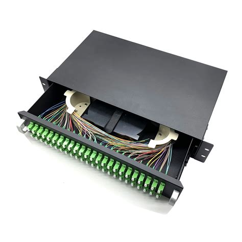 24 Port 1u Fiber Patch Panel With Lc Connectors For Efficient Fiber