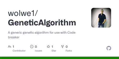 Github Wolwe1geneticalgorithm A Generic Genetic Algorithm For Use