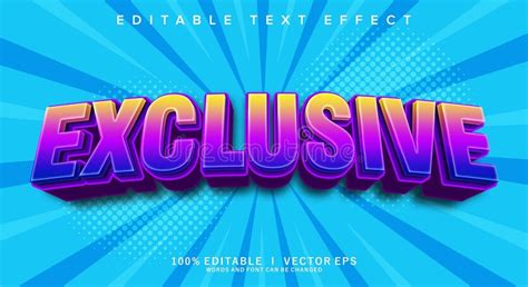 Exclusive Vector Text Effect With Modern Style Design Stock Vector Illustration Of Template