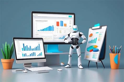 Optimization Dashboard And Business Finance Report 3d Rendering