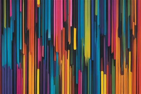 Premium Ai Image A Colourful Graph Of Verticle Lines Overlaying Each Other