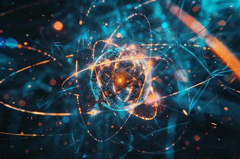 Premium Photo Future Science And Technology Concept Featuring An Atom