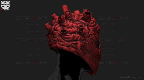 Shin Mask High Quality Dorohedoro Anime Cosplay 3d Model By Blackstar90