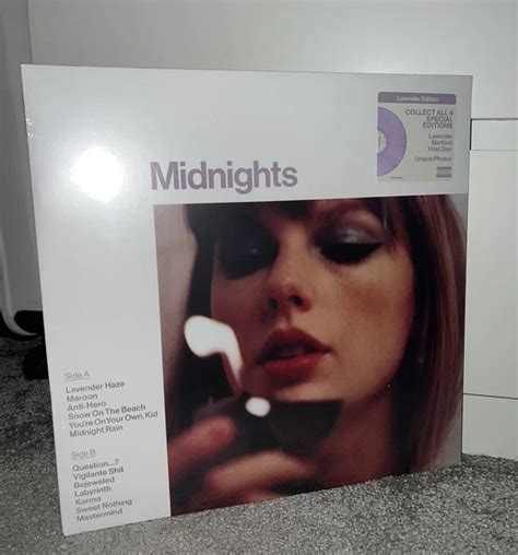 Taylor Swift Lavender Midnights Vinyl Lp 12” Special Edition Seal Is