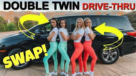 Double Twin Swap Drive Thru Prank Ft The Merrell Twins Youtube