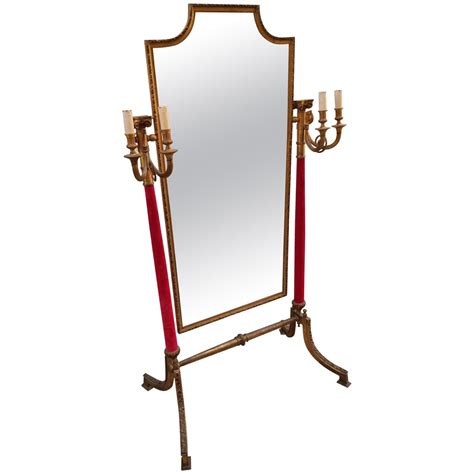 Three Way Brass Mirror At 1stdibs
