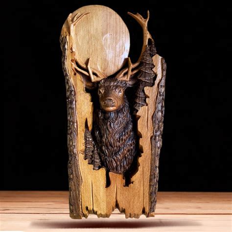 Украшение настенное интерьерное Bogatelle Панно Олень в полнолуние купить по доступным ценам