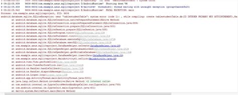 Java Sqllite Causes Crash Upon Button Pressed Stack Overflow