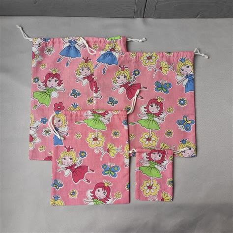 Набір еко мішечків з феями 1 еко мішечки для зберігання — ціна 130 грн