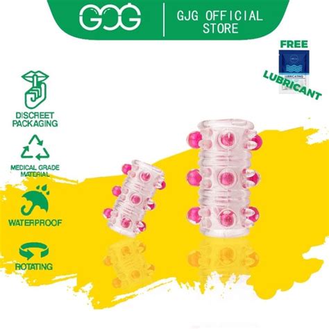 Gjg Delayed Male Ejaculation Adult Human Sex Toy Delayed Soft Penis Sleeve Rings And Bead