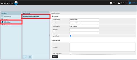 Membuat Signature Pada Webmail Roundcube Indowebsite Knowledgebase