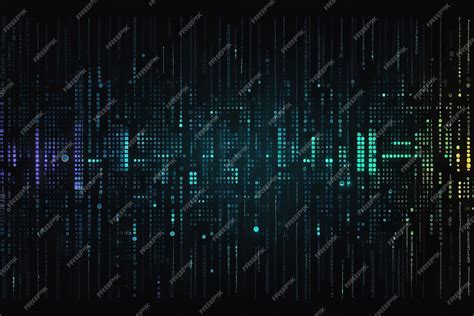 Vector Illustration Binary Code Dark Background Software Programming