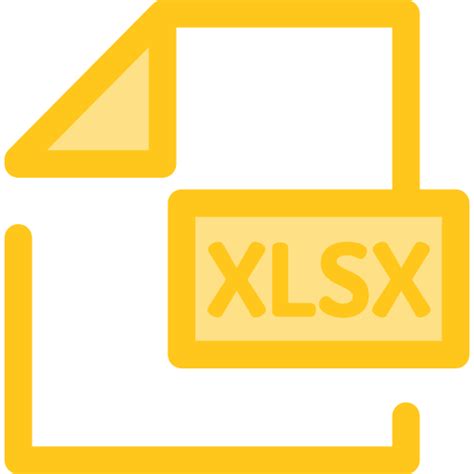 Excel Monochrome Yellow Icon Freepik