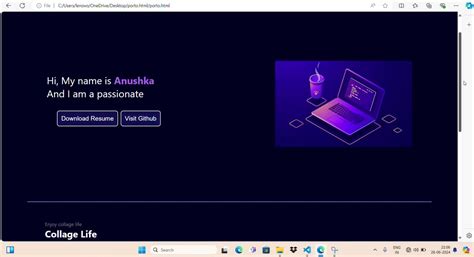 Anushka Kashyap On Linkedin My Portfolio Portfolio Website Made By Me Using Html And Css