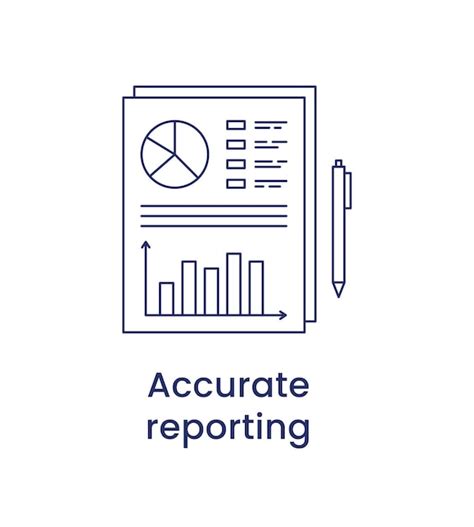 Premium Vector Accurate Reporting Icon Esg Governance Concept