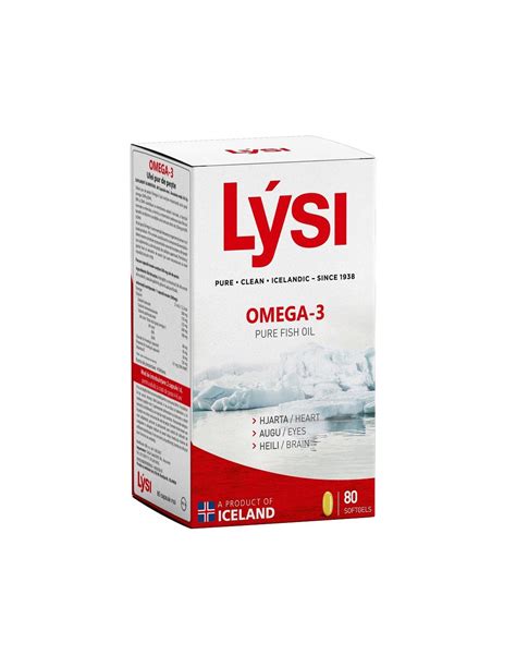 Lysi Omega 3 Pure Fish Oil x 80 cps
