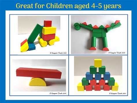 Wooden Block Building Cards For EYFS Teaching Resources