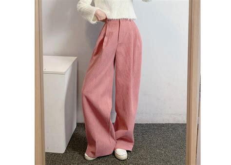 겨울까지쭉 코듀로이 도톰 골덴 뒷밴딩핀턱 와이드 롱슬랙스 팬츠