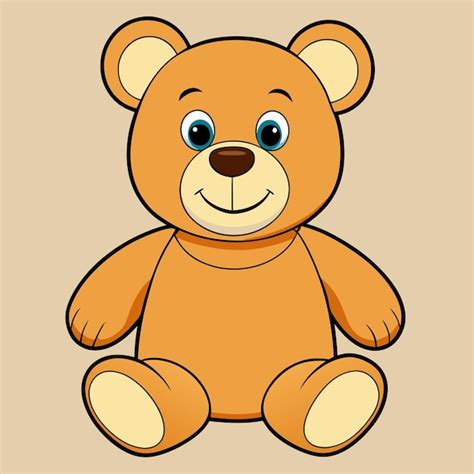 Teddy Bear Cartoon Clip Art Vector Illustration Design Premium Ai