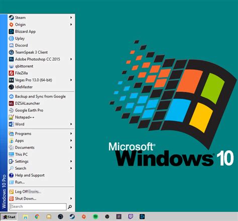 My Win95 Setup Rwindows10