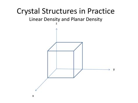 Bcc Crystal Structures Linear And Planar Density Calculations