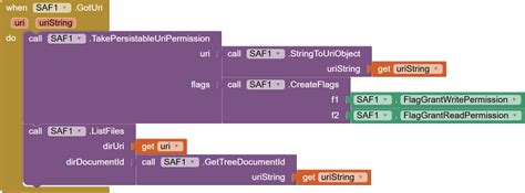 saf app inventor implementation of storage access framework 421 by