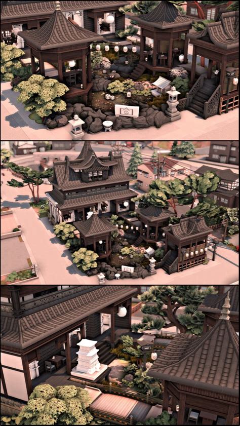 Asian Inspired Restaurant Hotel Apartment Sims Building Sims