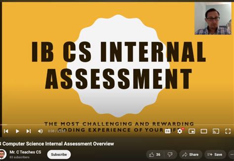 Resources For Supervising An Ib Computer Science Internal Assessment Project Andre Chmielewski