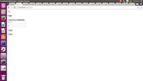 Html How To Show Alert Message When Credentials Are Incorrect In Nodejs Express Stack