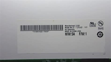 AUO B173RW01 V3 17.3" (1600x900) HD+ Laptop LCD Screen - YouTube