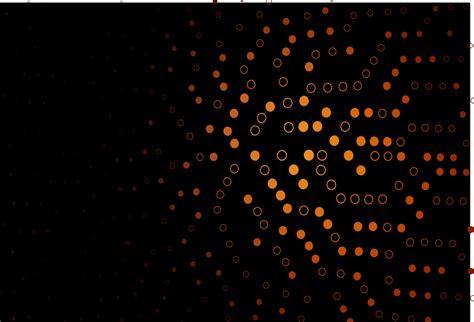 Dark Orange Vector Background With Bubbles 9858345 Vector Art At Vecteezy