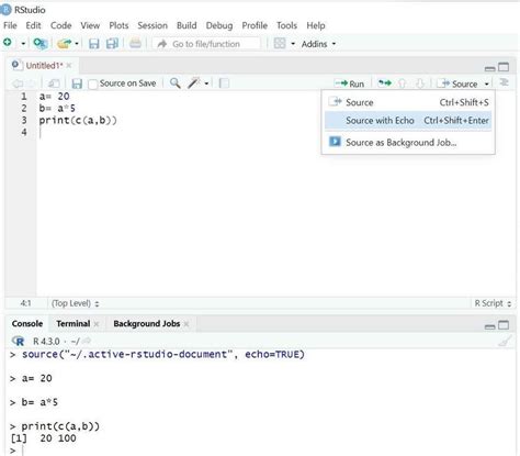 Creating And Executing An R File In R Studio Naukri Code