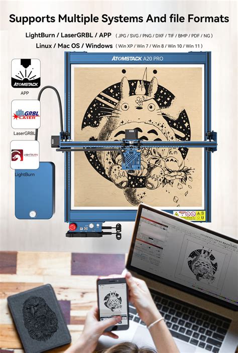 Atomstack A20 X20 S20 Pro Laser Engraving Machine With Fb2 Protection