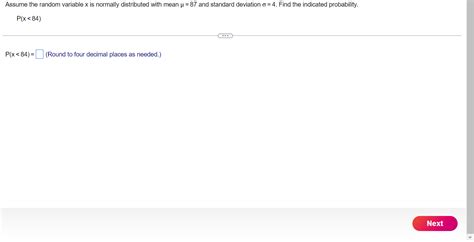 Solved Assume The Random Variable X Is Normally Distributed