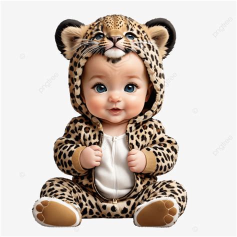 표범옷을 입은 귀여운 아기 귀여운 아기가 입고 있어요 표범 정장 표범옷을 입은 아기 Png 일러스트 및 이미지 에 대한 무료 다운로드 Pngtree