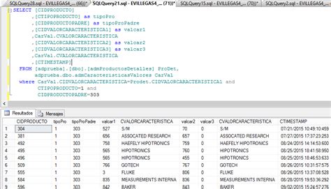 SQL Consulta SQL Ocupar Un Mismo Campo Con Variables Diferentes