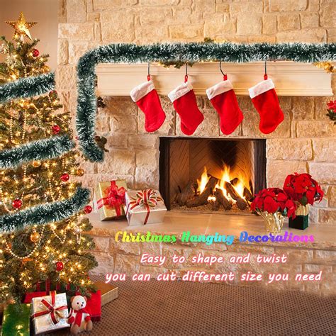 Гирлянд за елха 10 м Тъмнозелен Бял Emag Bg