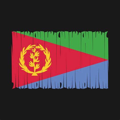 Eritrea Flag Brush Vector Illustration Vector Art At Vecteezy