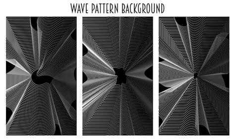 Premium Vector Wave Pattern Backgrounds