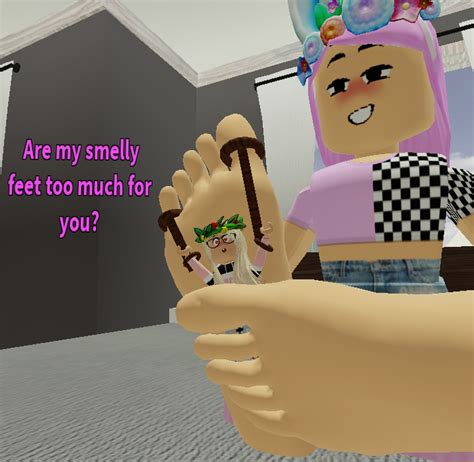 Tiny Is Tied To My Giantess Roblox Feet By Miaroblox On Deviantart