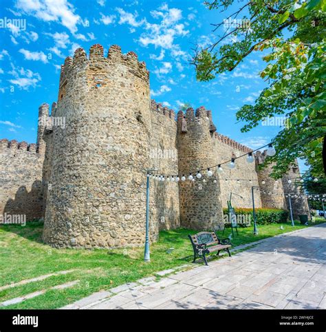 Telavi Fortress And King Erekle Ii Palace In Telavi Georgia Stock