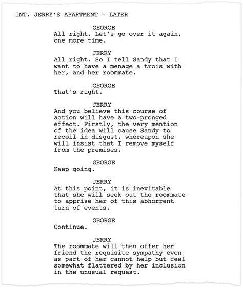 Writing A Sitcom Script Seinfeld Scripts Analysis And Free Pdf Download