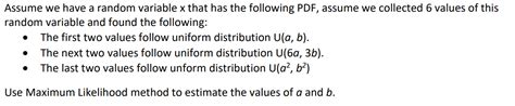 Solved Assume We Have A Random Variable X That Has The Chegg Com
