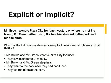 Implicit And Explicit Information Pdf Books And Literature