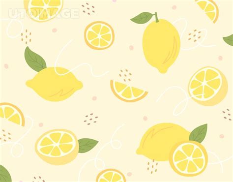 유토이미지 자유로운 레몬 조각들 패턴 디자인 Background Patterns How To Draw Hands Yellow Pattern