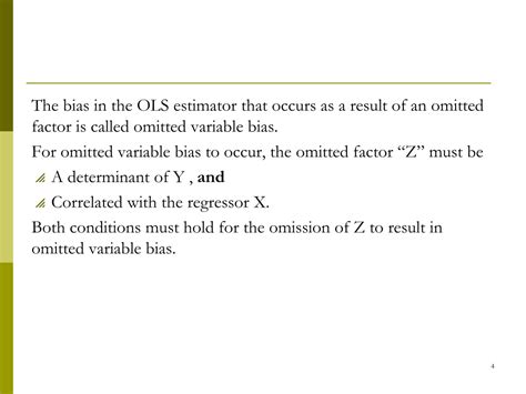 Ppt Omitted Variable Bias In Multiple Regression Analysis Powerpoint Presentation Id9346078
