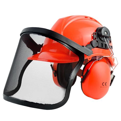 Yesright Chainsaw Helmet With Face And Ear Muffs Forestry Safety